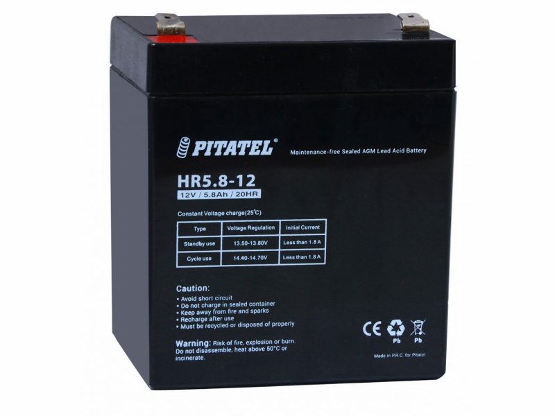 Аккумулятор Pitatel HR5.8-12, HR 1221W 12V, 5800mAh