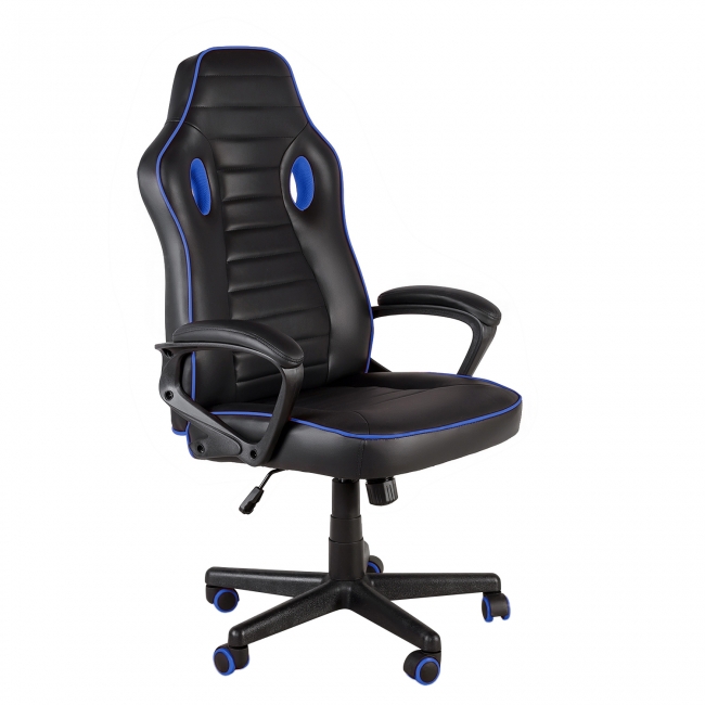 Офисное кресло Меб-фф MF-3041 black blue компьютерное