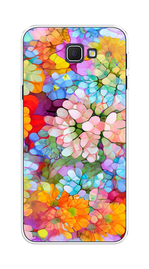 Чехол на Samsung Galaxy J5 Prime 2016 "Цветы витраж"