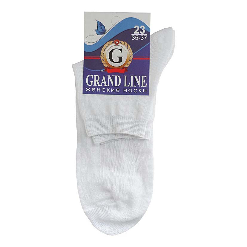 Носки женские GRAND LINE белые 23