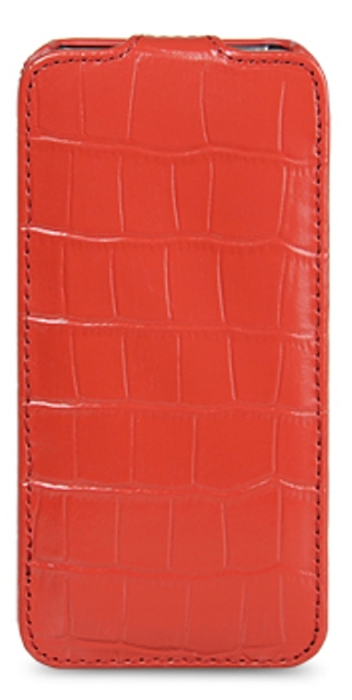 Кожаный чехол Melkco Jacka Type для Apple iPhone 5/5S/SE крокодиловая кожа красный