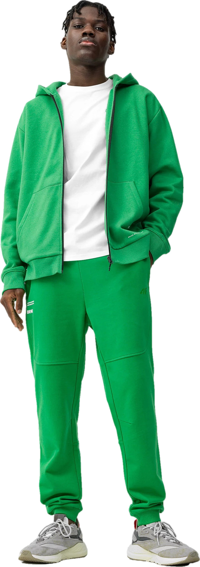 Спортивные брюки мужские 4F 4FSS23TTROM143 зеленые S
