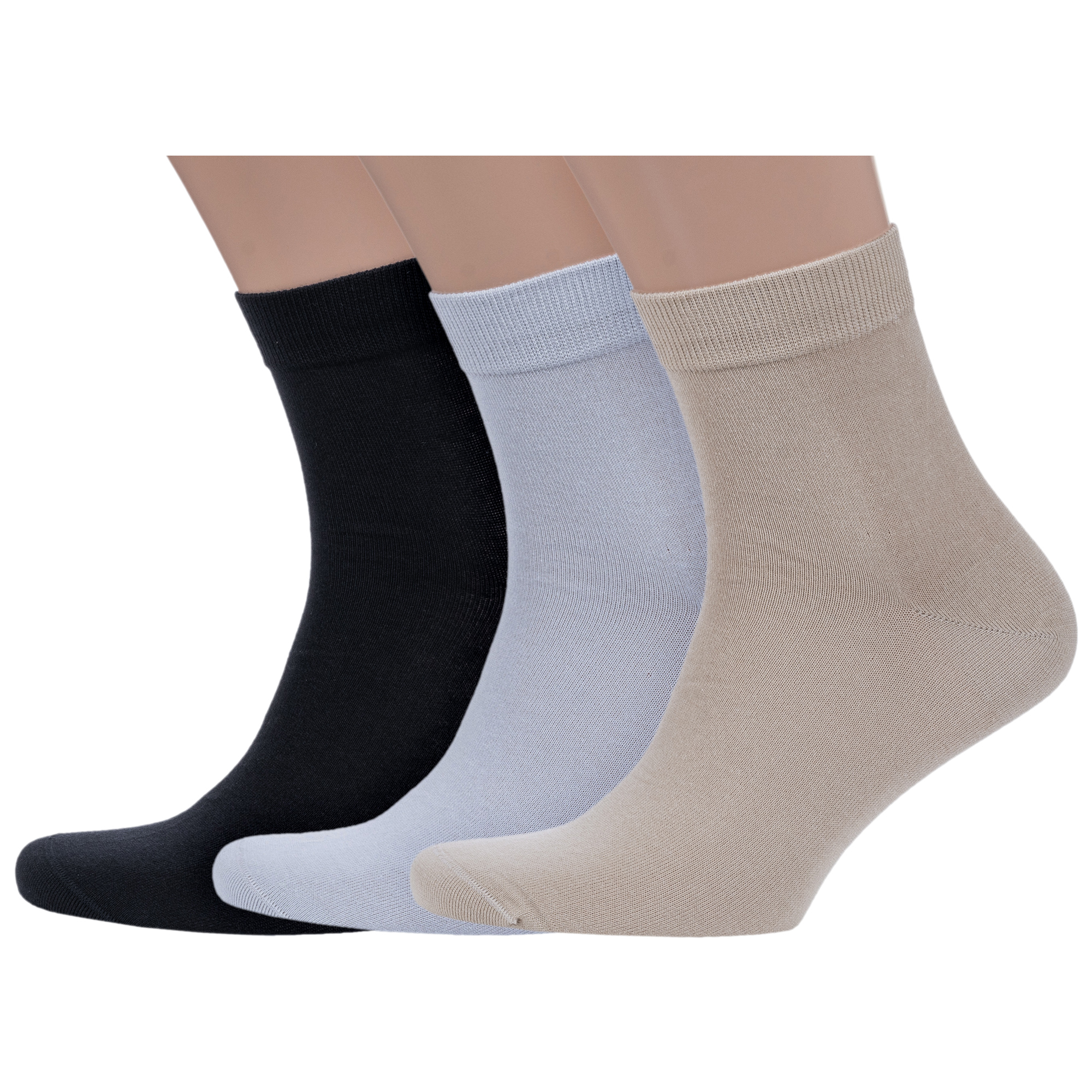 Комплект носков мужских Grinston socks 3-15D12 разноцветных 27