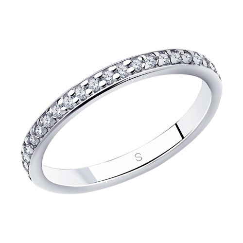 Кольцо из серебра р. 15 SOKOLOV 94010699, фианит