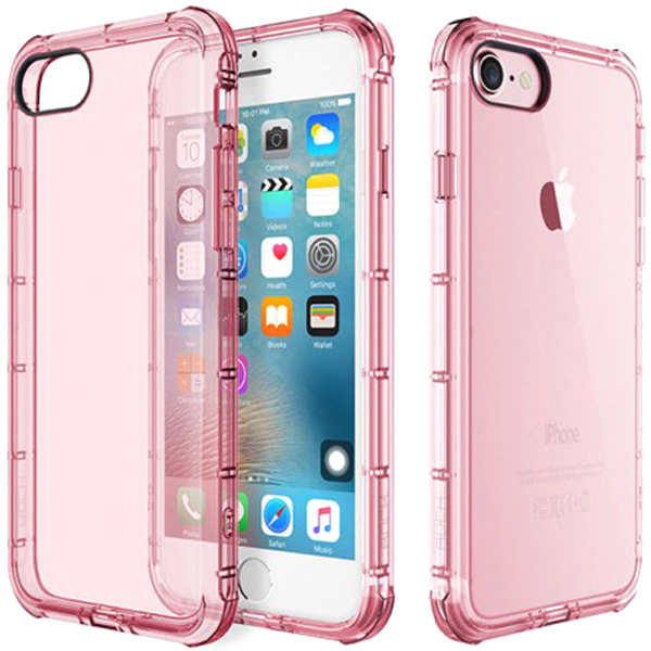 Чехол Rock Fence series для Apple iPhone 7 / 8 Transparent pink