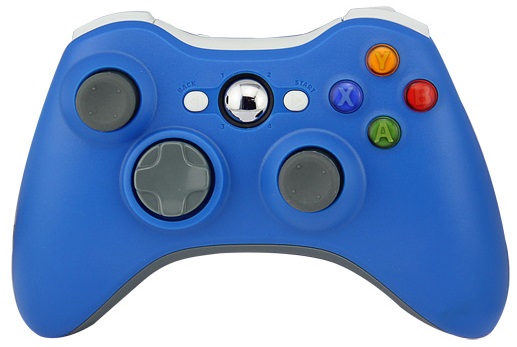 Геймпад NoBrand для Xbox 360 Blue (Не оригинал)
