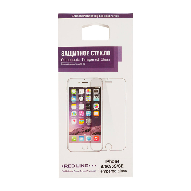 Защитное стекло Redline для Apple iPhone 5/5s/5c/SE