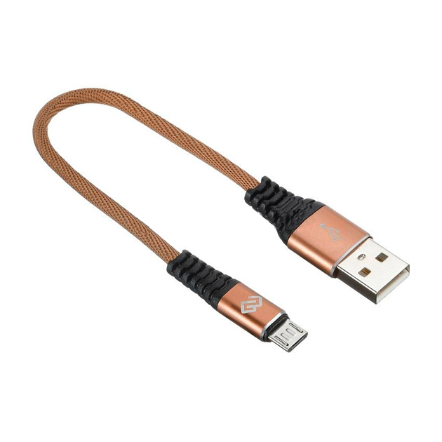 Кабель Digma USB A(m)-micro USB B (m) 0.15м brown
