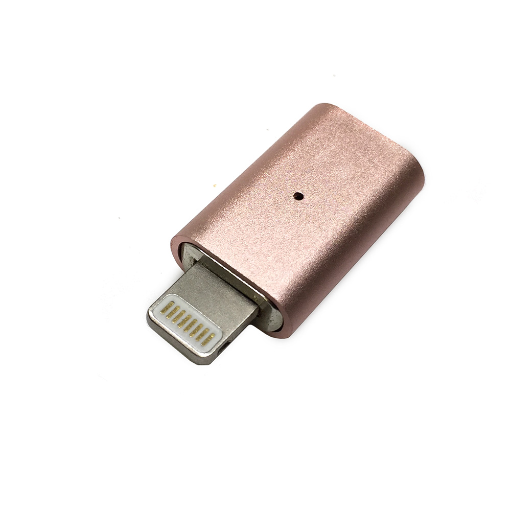 Переходник Espada lightning 8 pin male to lightning female для iPhone/iPod/iPad Rose Gold