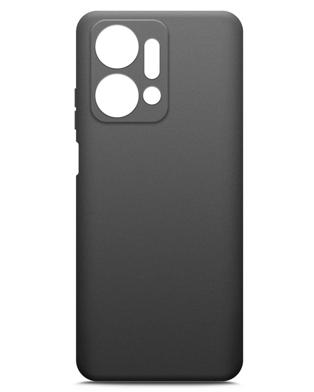 Чехол Brozo на Honor X7a/ X7a Plus, силиконовый черный(матовый)