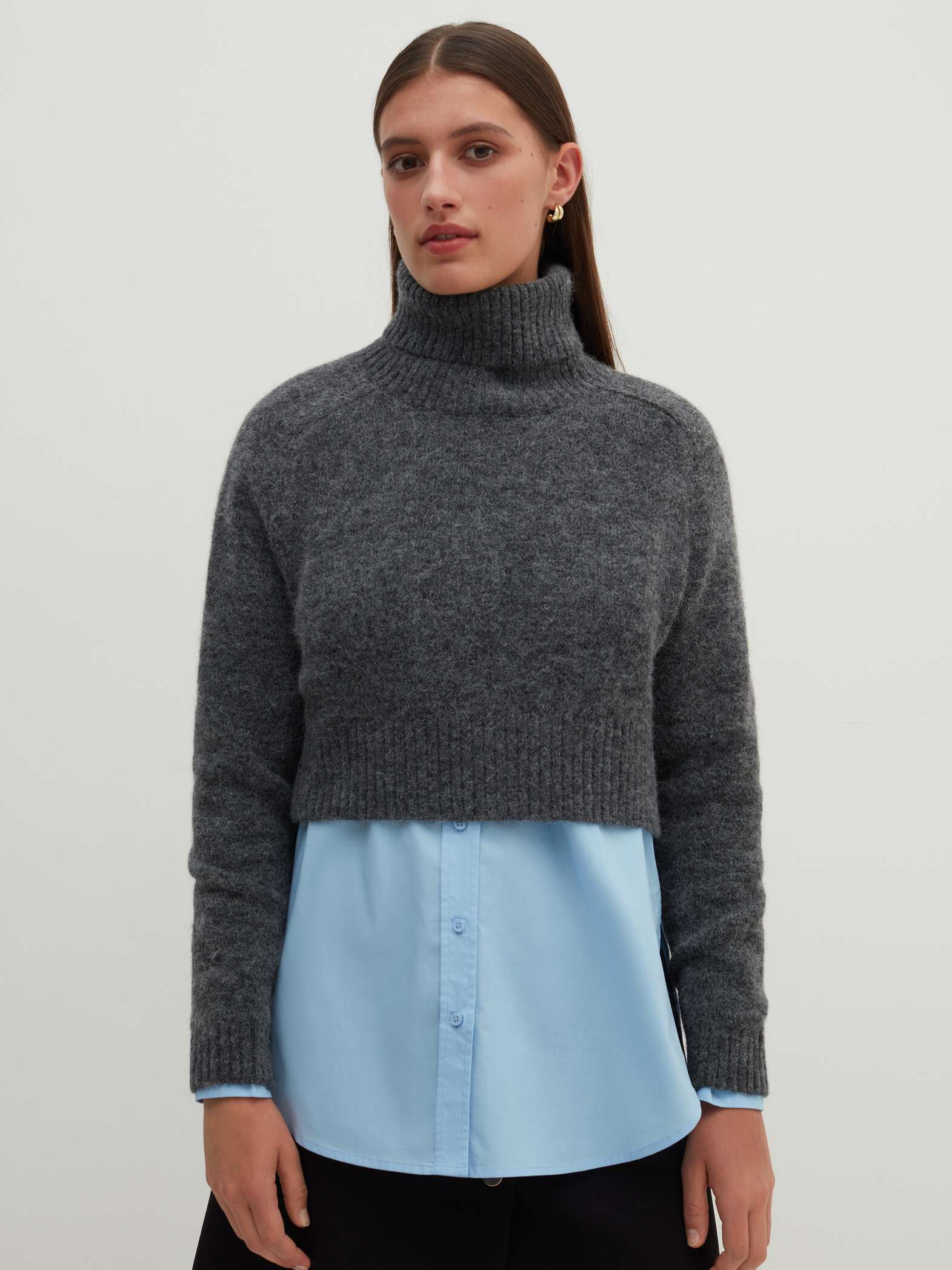 Свитер женский Stefanel 3548276 серый, XS
