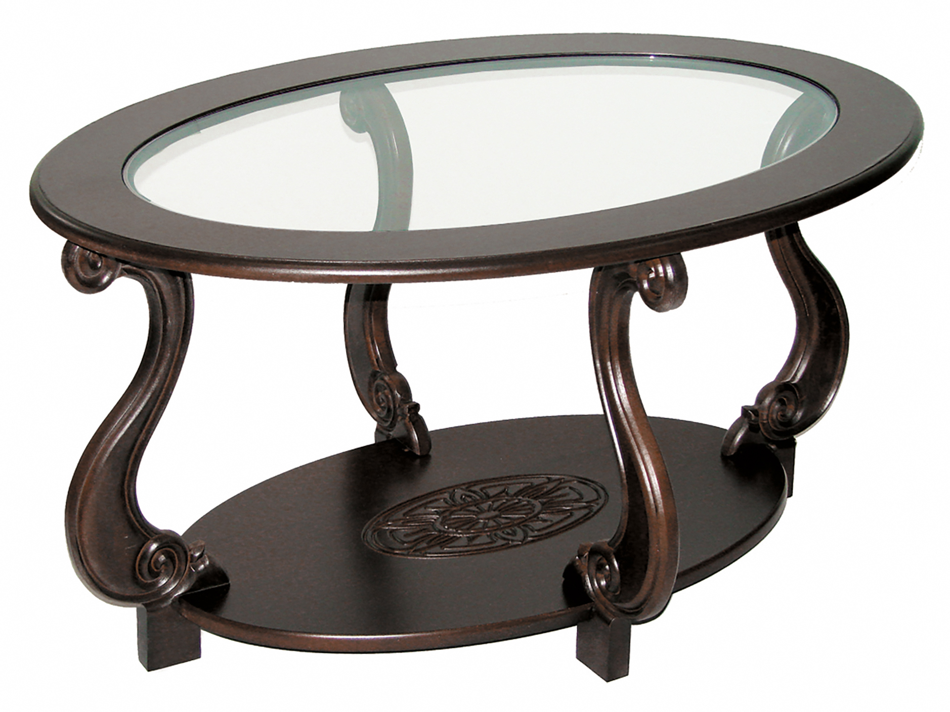 Журнальный столик Мебелик Овация (С) 147 90х61х49 см, тёмно-коричневый