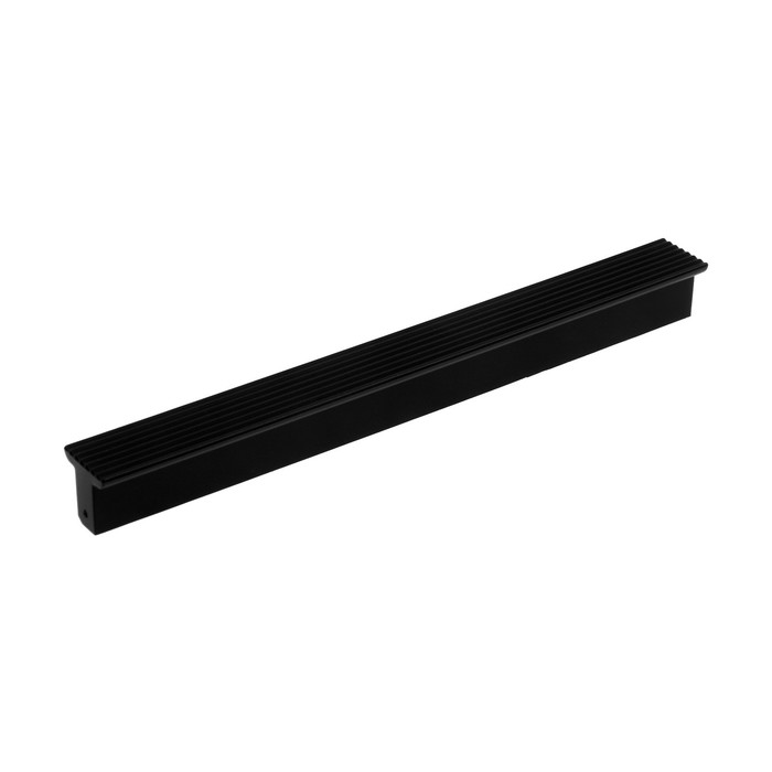 Ручка-скоба С-22, пластик 128-160 мм, цвет черный глянцевый