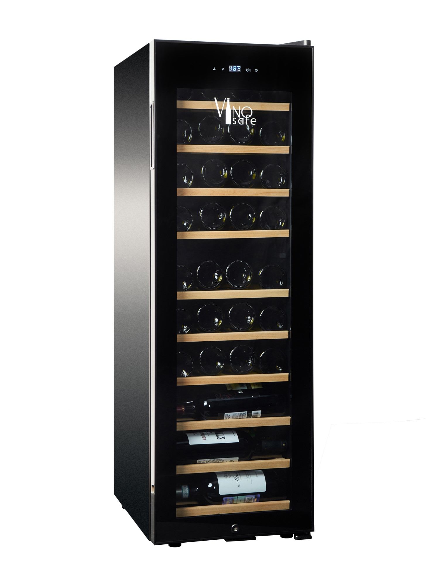 Винный шкаф VinoSafe VSF38AM черный