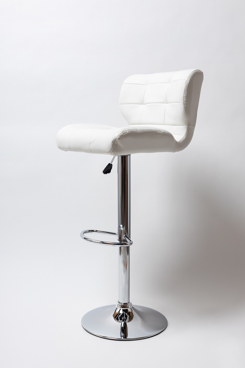 Барный стул La Room BN-1064,белый, хром/белый