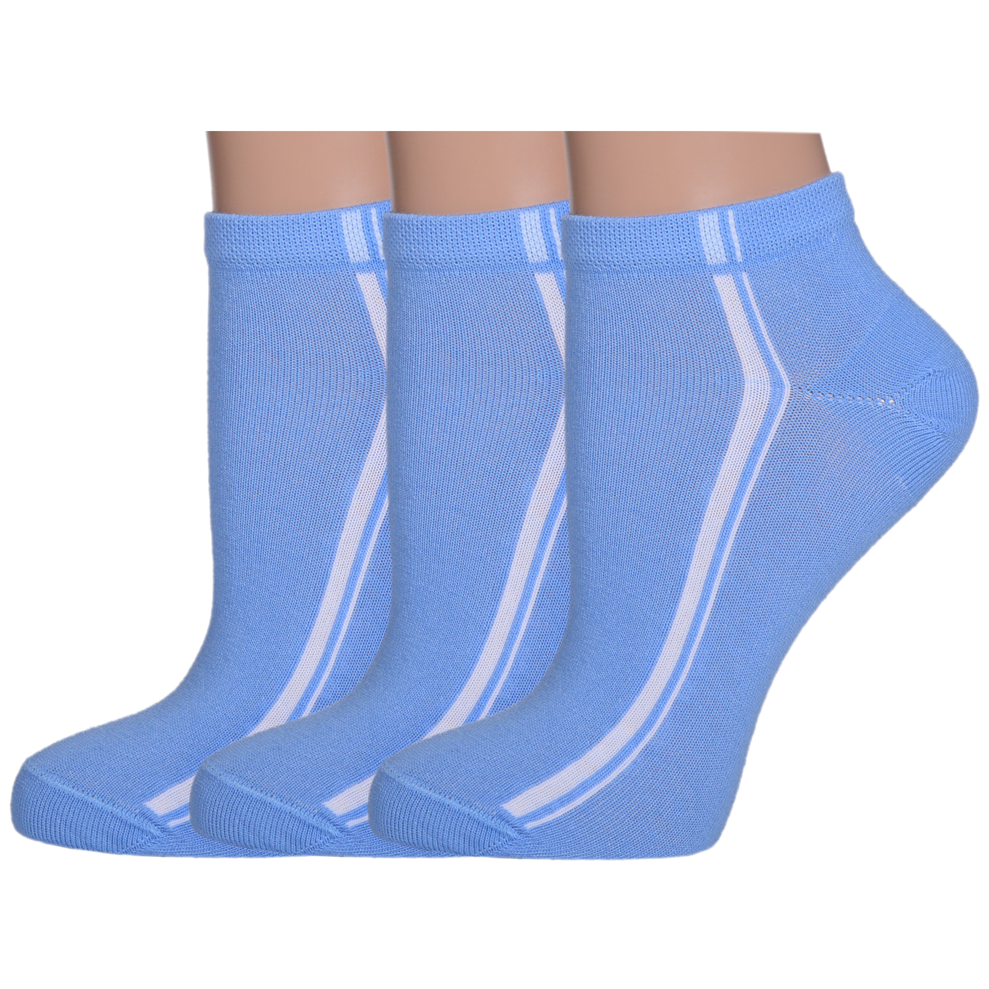 Комплект носков женских LorenzLine 3-С8 голубых 23