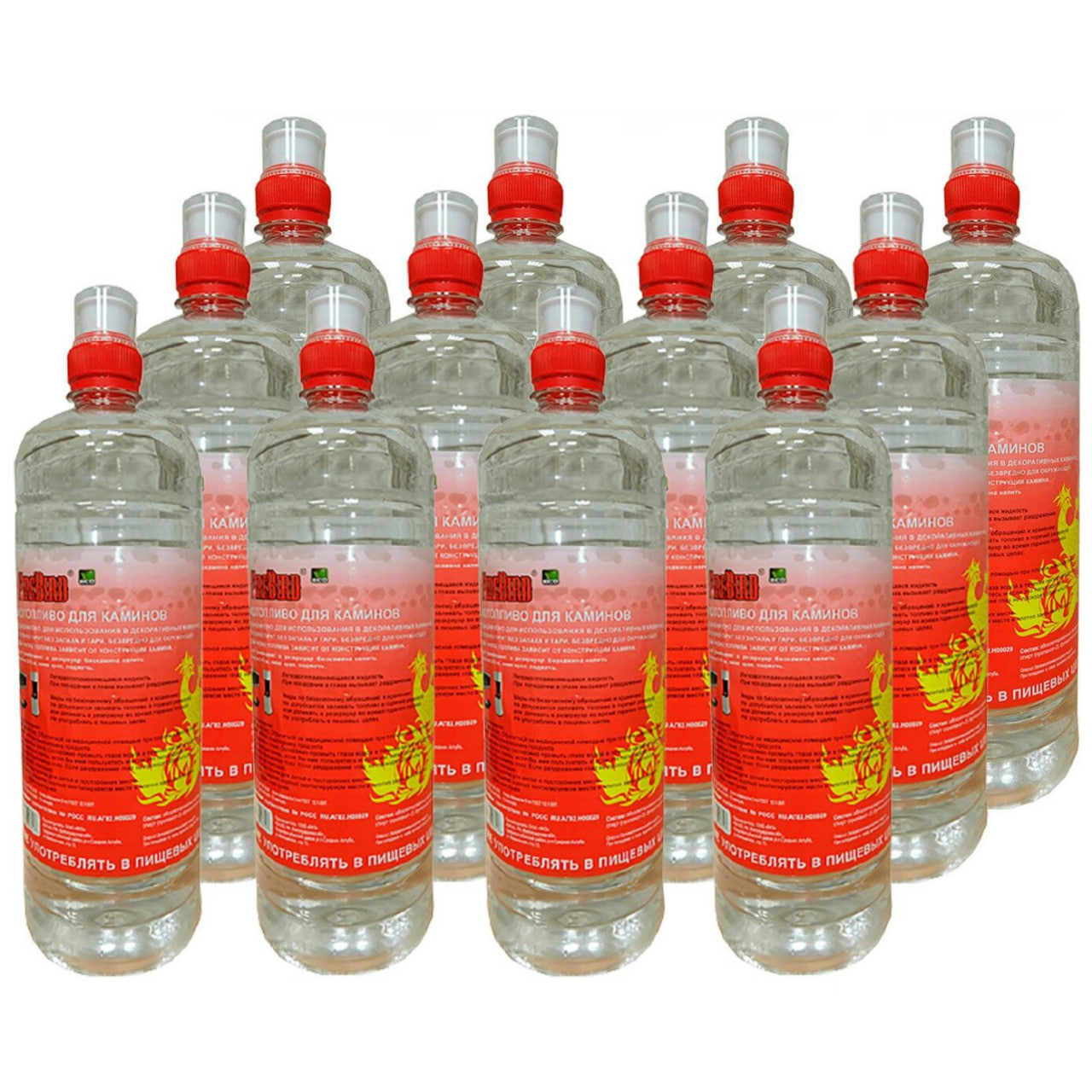 Биотопливо для биокаминов FireBird ECO 1.5 литра 12 шт