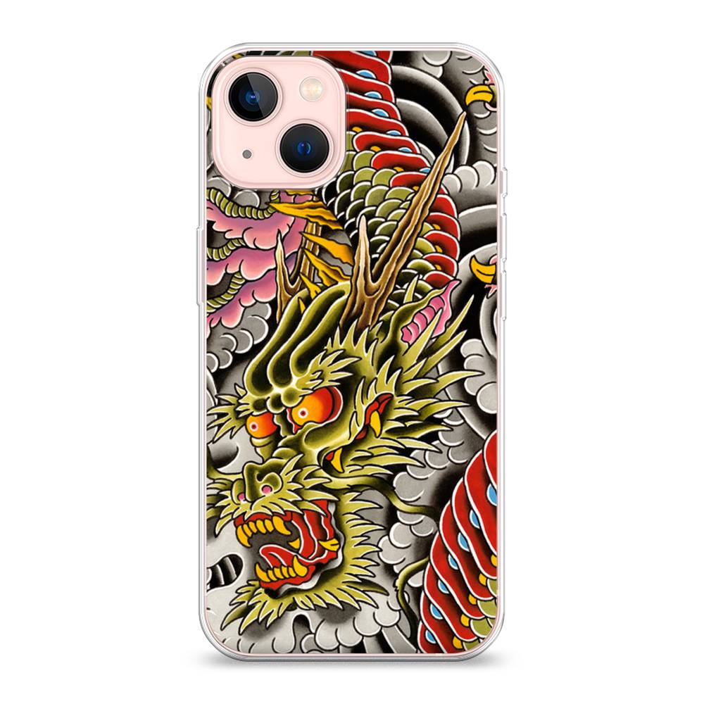 Чехол на Apple iPhone 13 "Японский дракон"