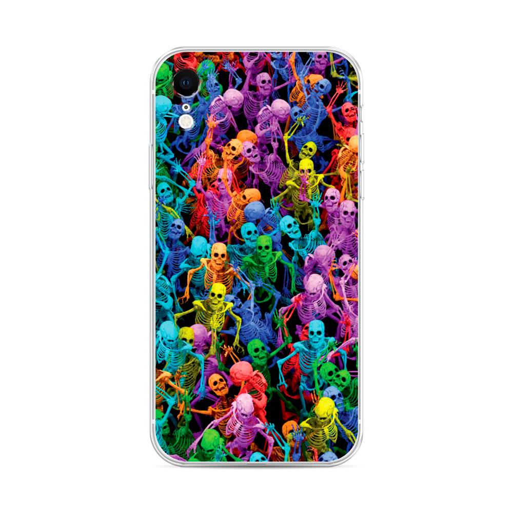 Чехол на Apple iPhone XR "Вечеринка скелетов"