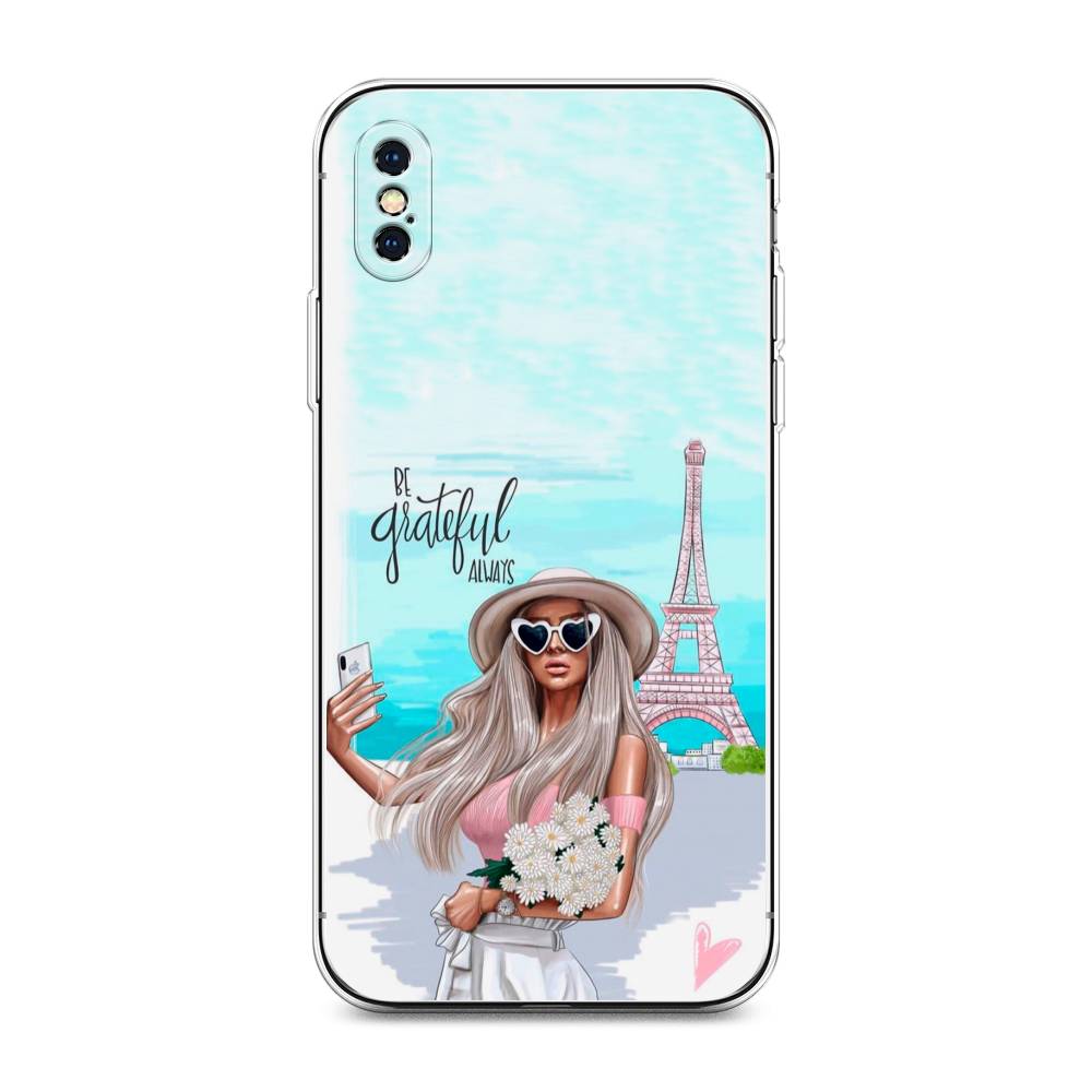 Чехол на Apple iPhone XS Max "Селфи Париж"