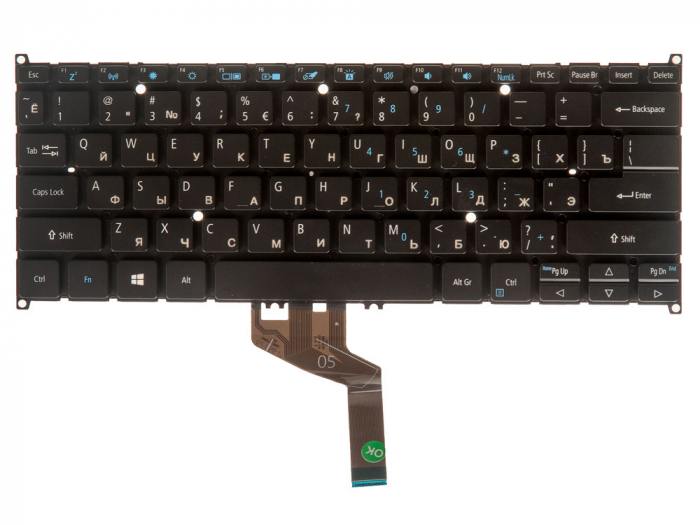 Клавиатура для ноутбука Rocknparts Acer TravelMate P4 P414-51 черная