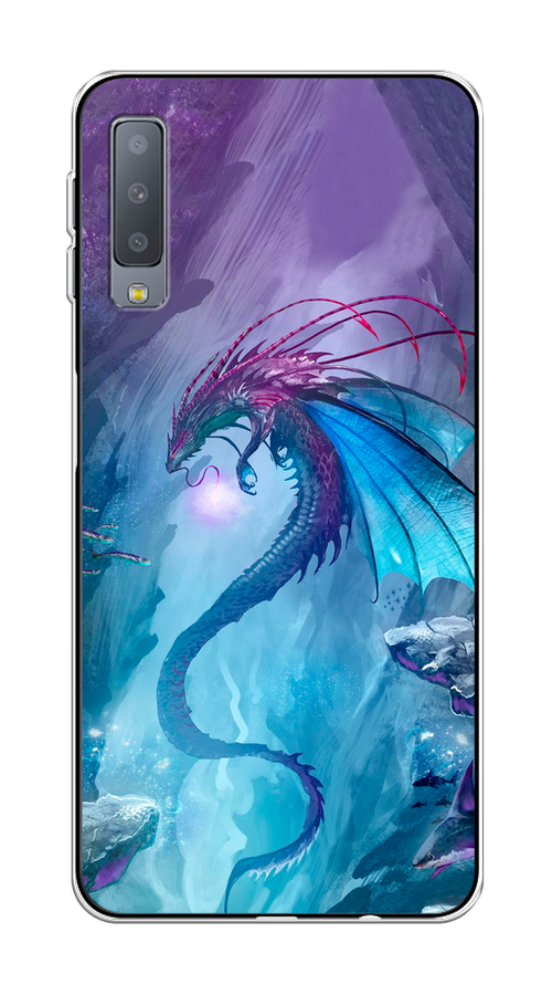 Чехол Awog  на Samsung Galaxy A7 2018 "Водный дракон"