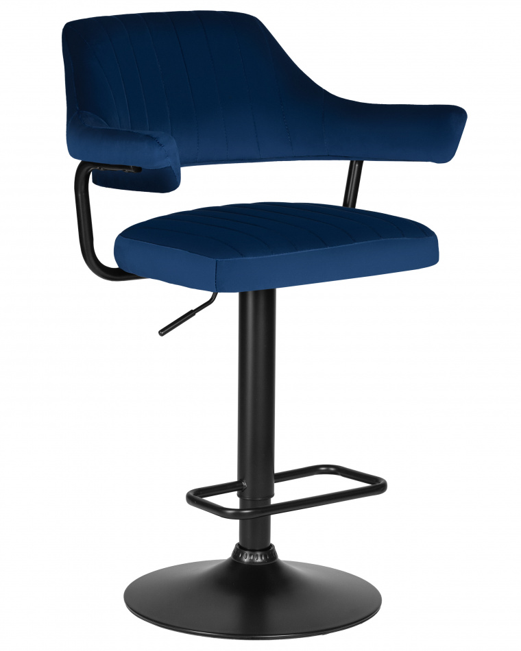 Барный стул DOBRIN CHARLY BLACK 1 шт синий