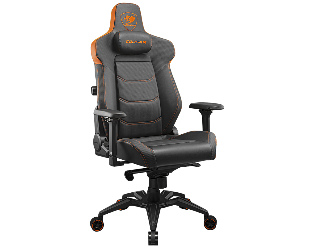 Кресло компьютерное игровое Cougar ATLANT Чёрно-оранжевый