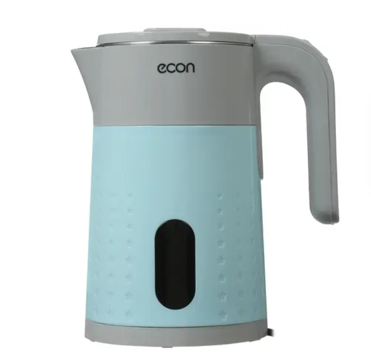 Чайник электрический ECON ECO-1884KE 1.7 л серый, голубой
