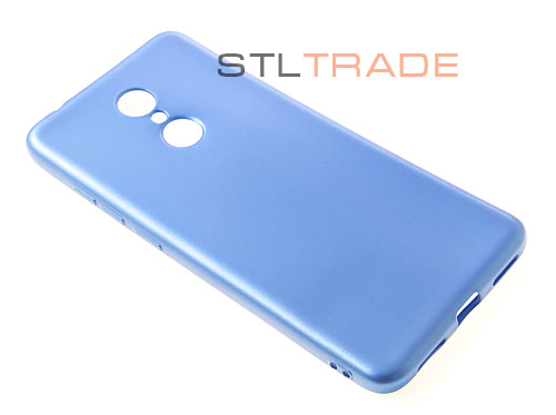 Силиконовый чехол TPU Case Металлик для Xiaomi Redmi 5 голубой