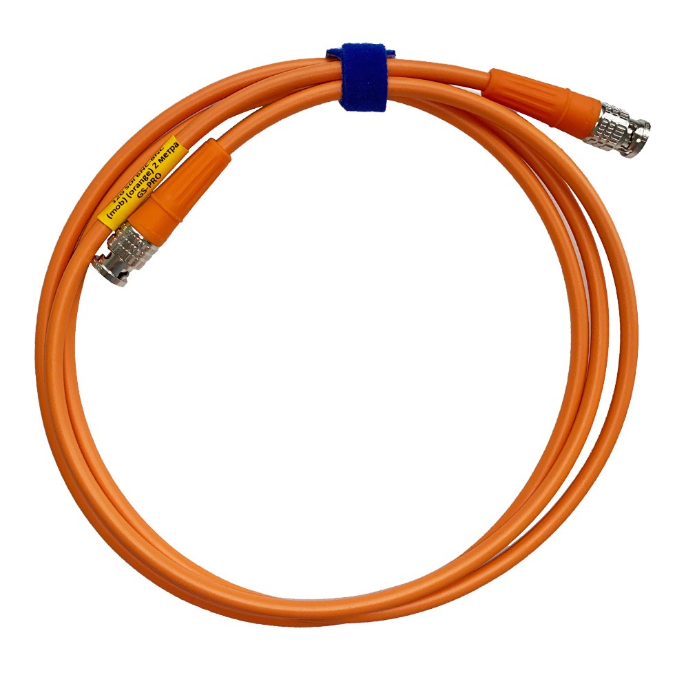 Кабель коаксиальный BNC - BNC GS-PRO 12G SDI BNC-BNC mob orange 5.0m