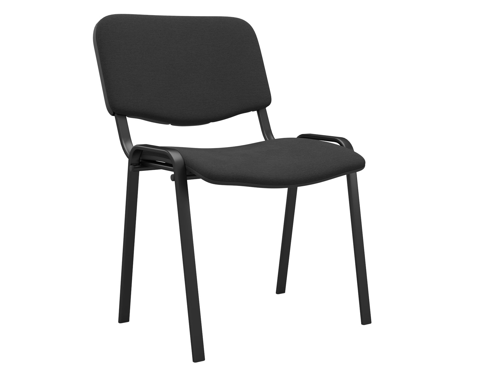 Офисный стул Первый Мебельный Изо Черный, ткань / Черный, металл