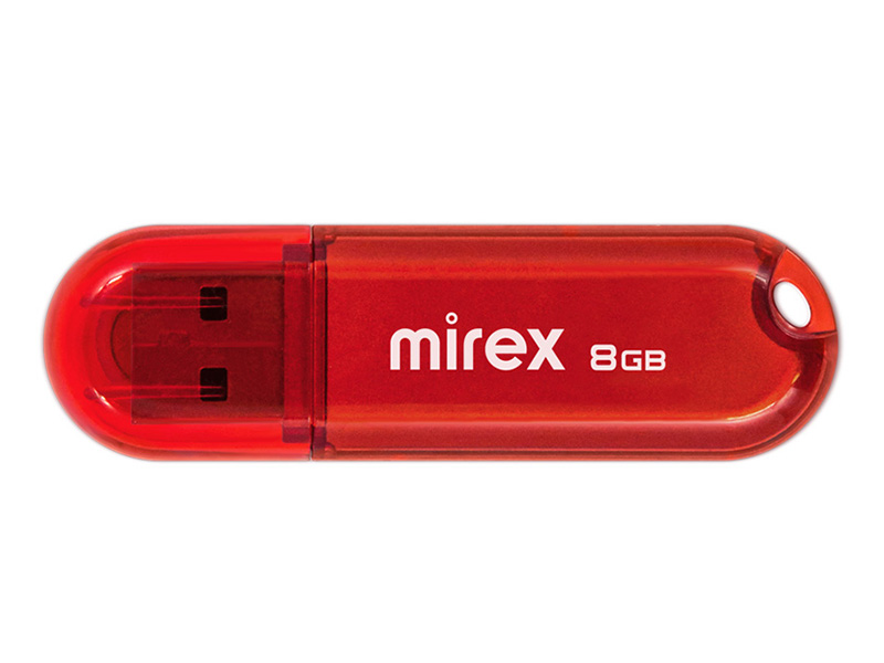Флэш диск 8Gb - Mirex Candy Red 13600-FMUCAR08