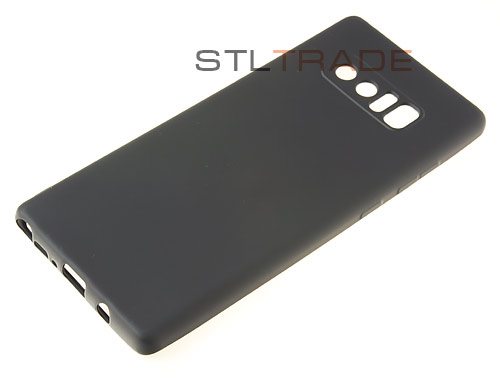 Силиконовый чехол TPU Case Металлик для Samsung Note 8 черный