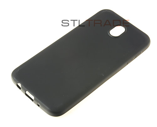 Силиконовый чехол TPU Case Металлик для Samsung J7 Pro черный