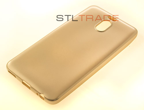 Силиконовый чехол TPU Case Металлик для Meizu M6 Note золотой