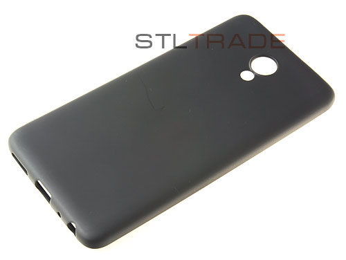 Силиконовый чехол TPU Case Металлик для Meizu M5 Note черный