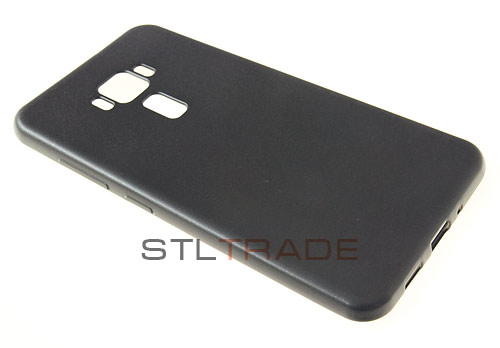 Силиконовый чехол TPU Case Металлик для ASUS ZE552KL Zenfone 3 черный