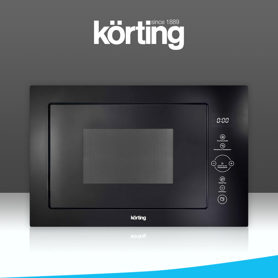 Встраиваемая микроволновая печь Korting KMI825TGN Black