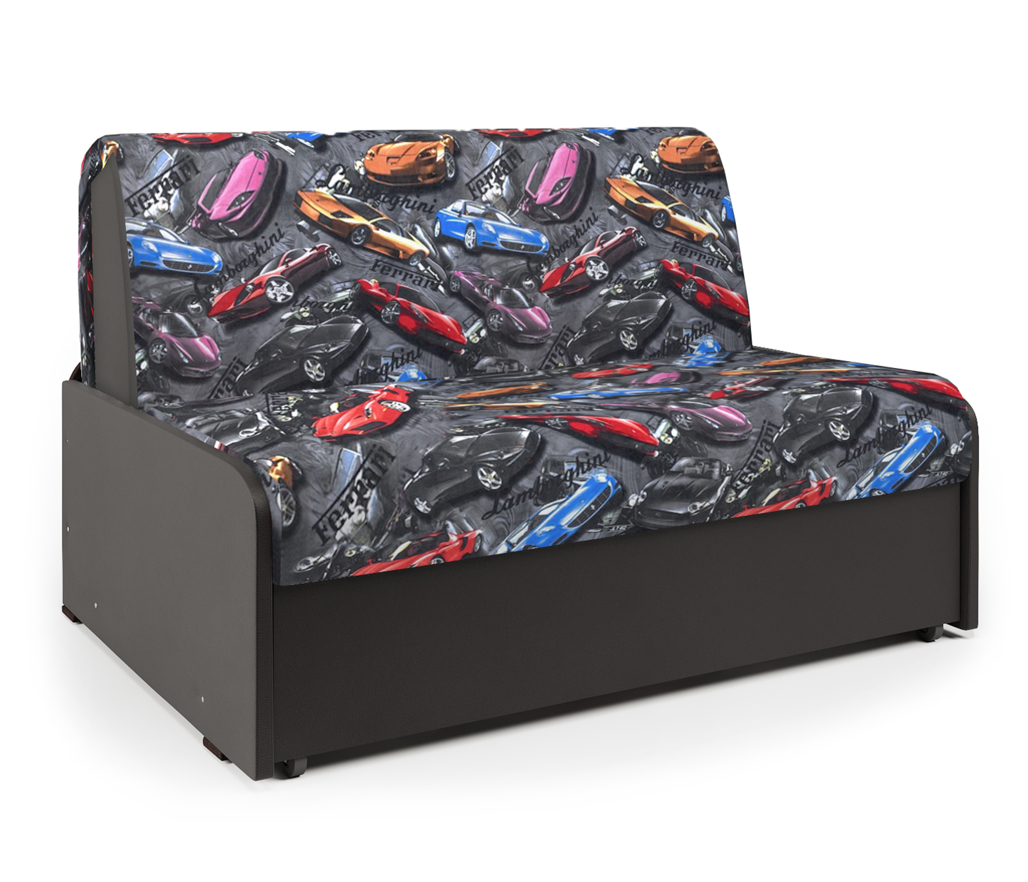 Диван кровать Шарм-Дизайн Коломбо БП 160 машинки и экокожа шоколад