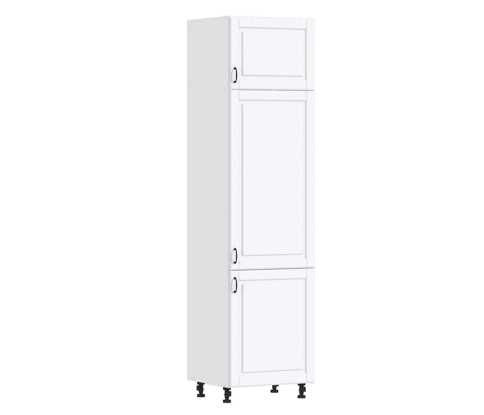 Кухонный модуль пенал СТОЛПЛИТ Регина РП-560 для холодильника, Белый, 60х237х56 см
