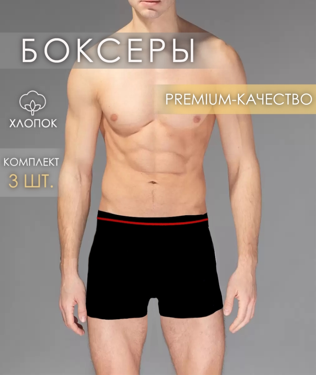 Комплект трусов мужских Cleopatra Dmmodal черных XXL