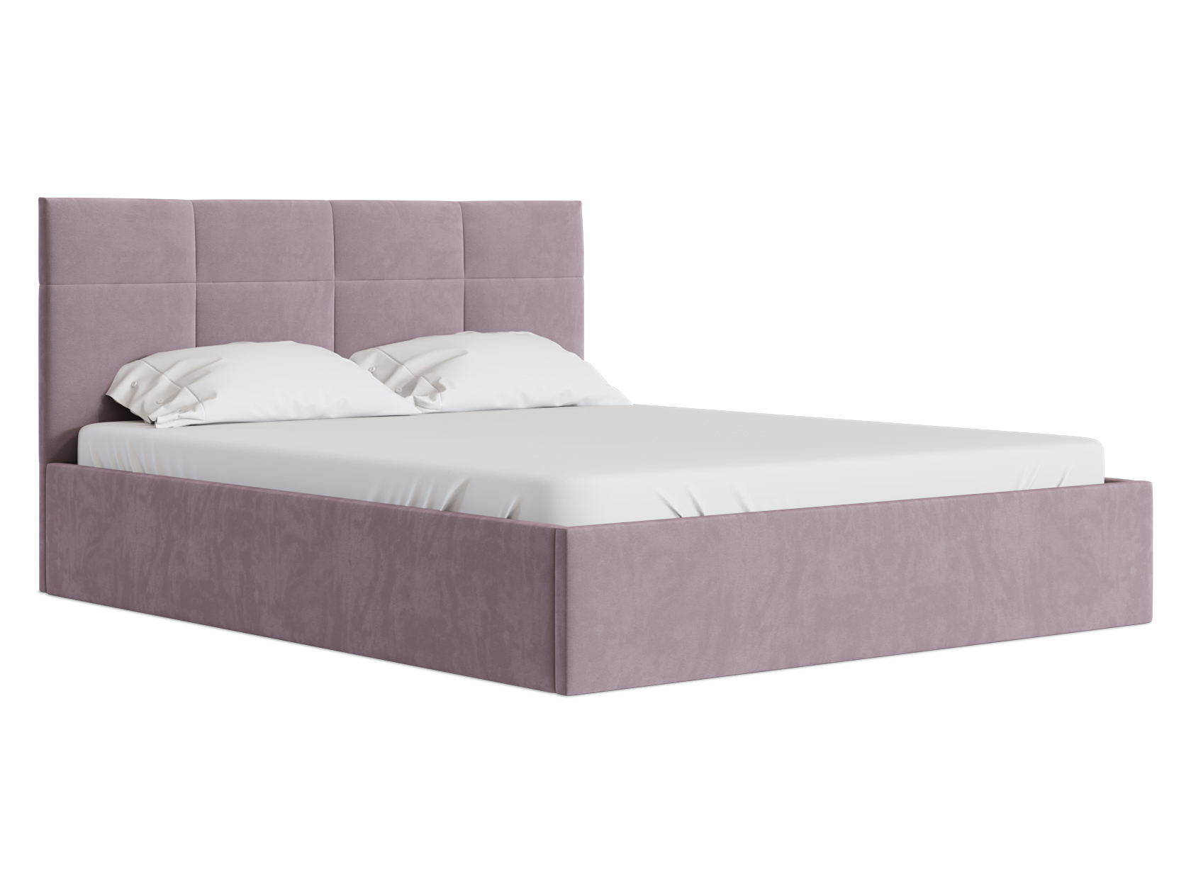 Кровать с подъемным механизмом Первый Мебельный Эмина Розовый, велюр 180х200 см