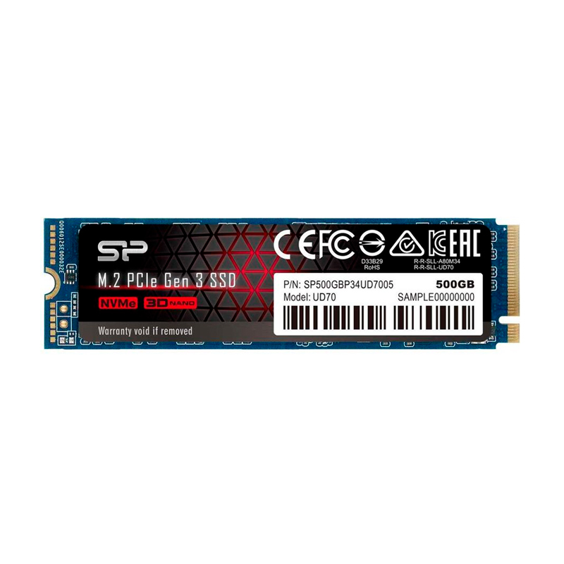 SSD накопитель Silicon Power UD70 M.2 2280 500 ГБ (SP500GBP34UD7005)