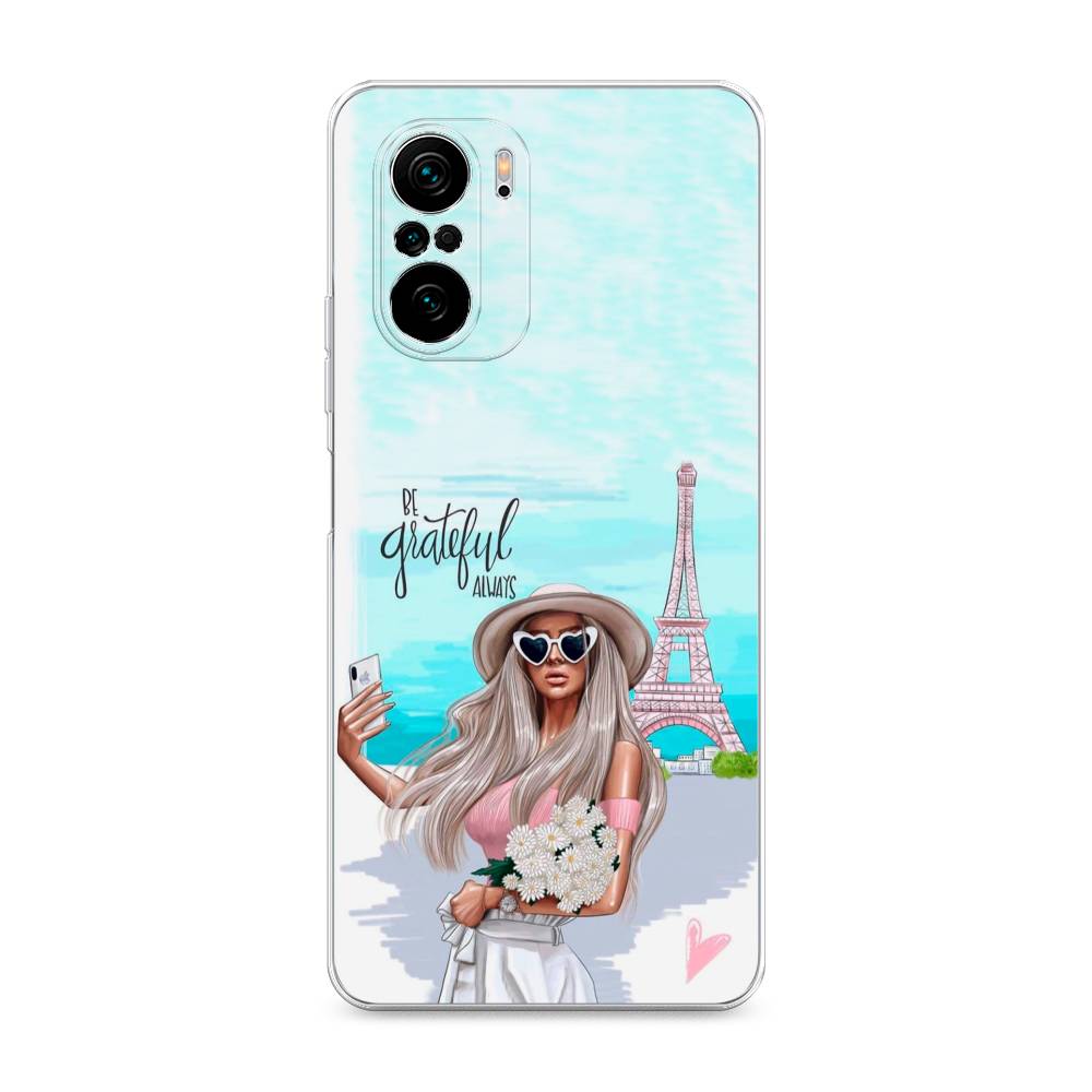 Чехол на Poco F3/Redmi K40/Mi 11i "Селфи Париж"