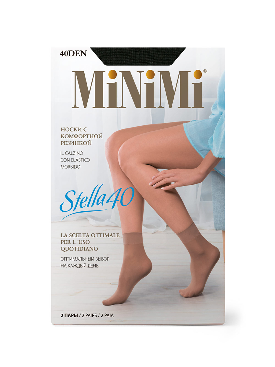 Комплект носков женских Minimi STELLA 40 (2 п.) черных one size