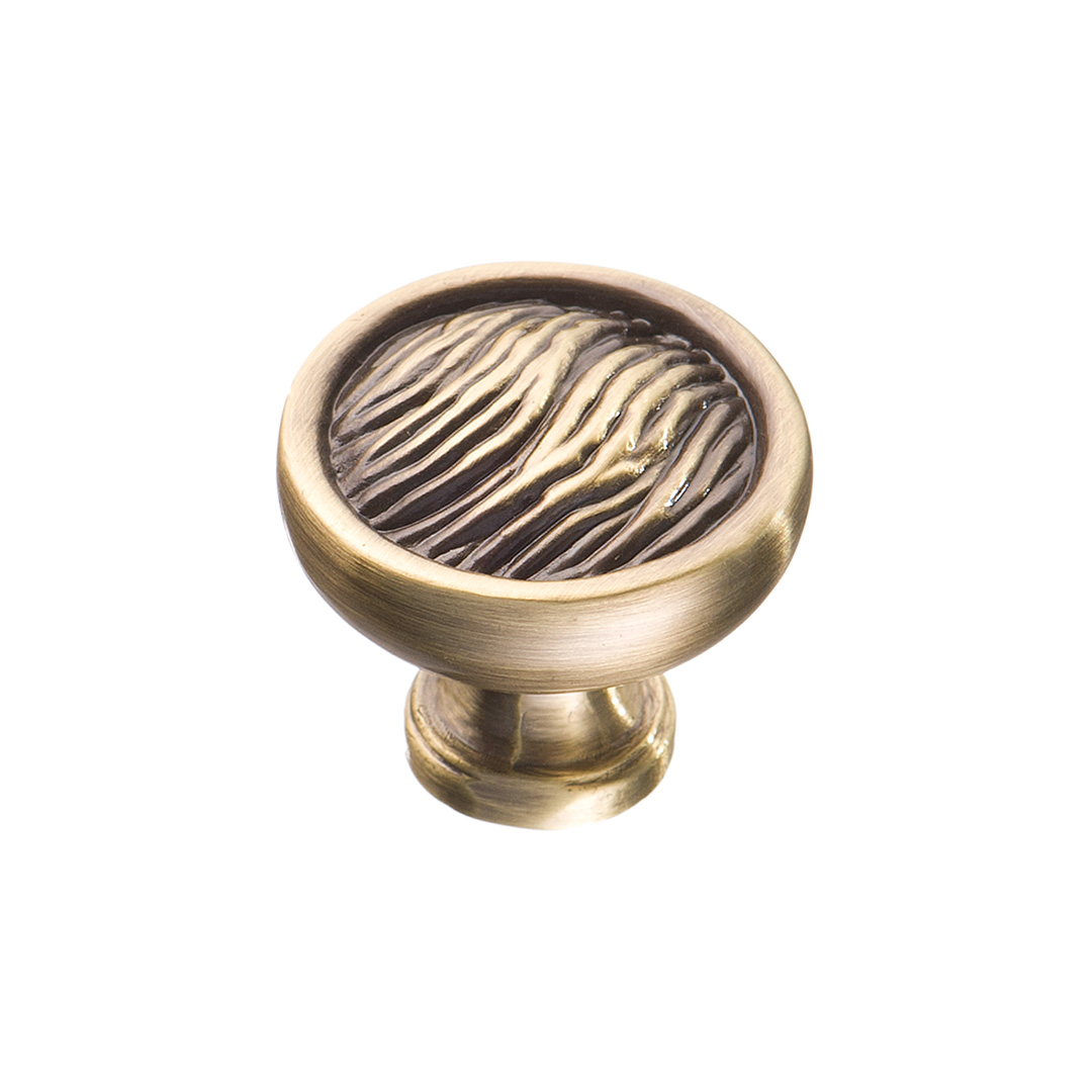 Комплект из 4 шт Ручка-кнопка Kerron RK-025 BA, бронза