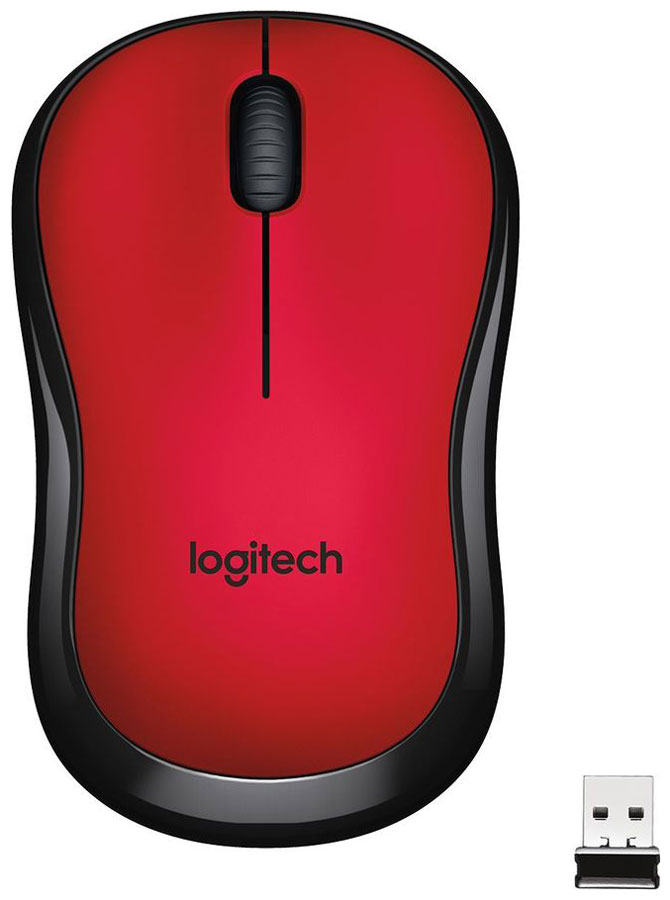 Беспроводная мышь Logitech M220 Silent красный (910-004897/910-004880)