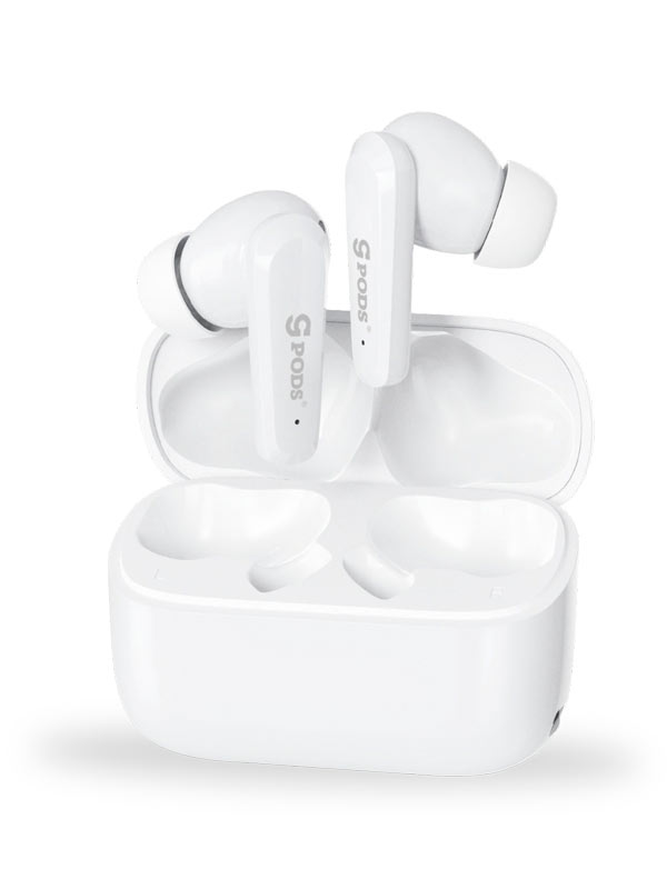 Беспроводные Bluetooth-наушники CaseGuru CGPods Air Pro с микрофоном White