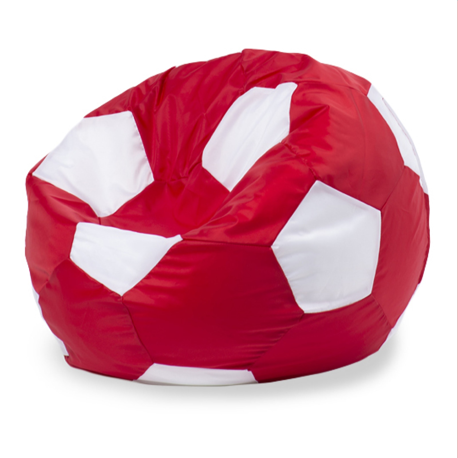 Кресло-мешок «Мяч», XXL (105x105), оксфорд, Красный и белый
